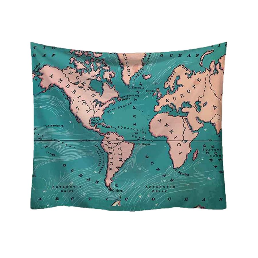 Wall Art World Map Hanging Tapestry for Home D cor | Shop Today. Get it ...