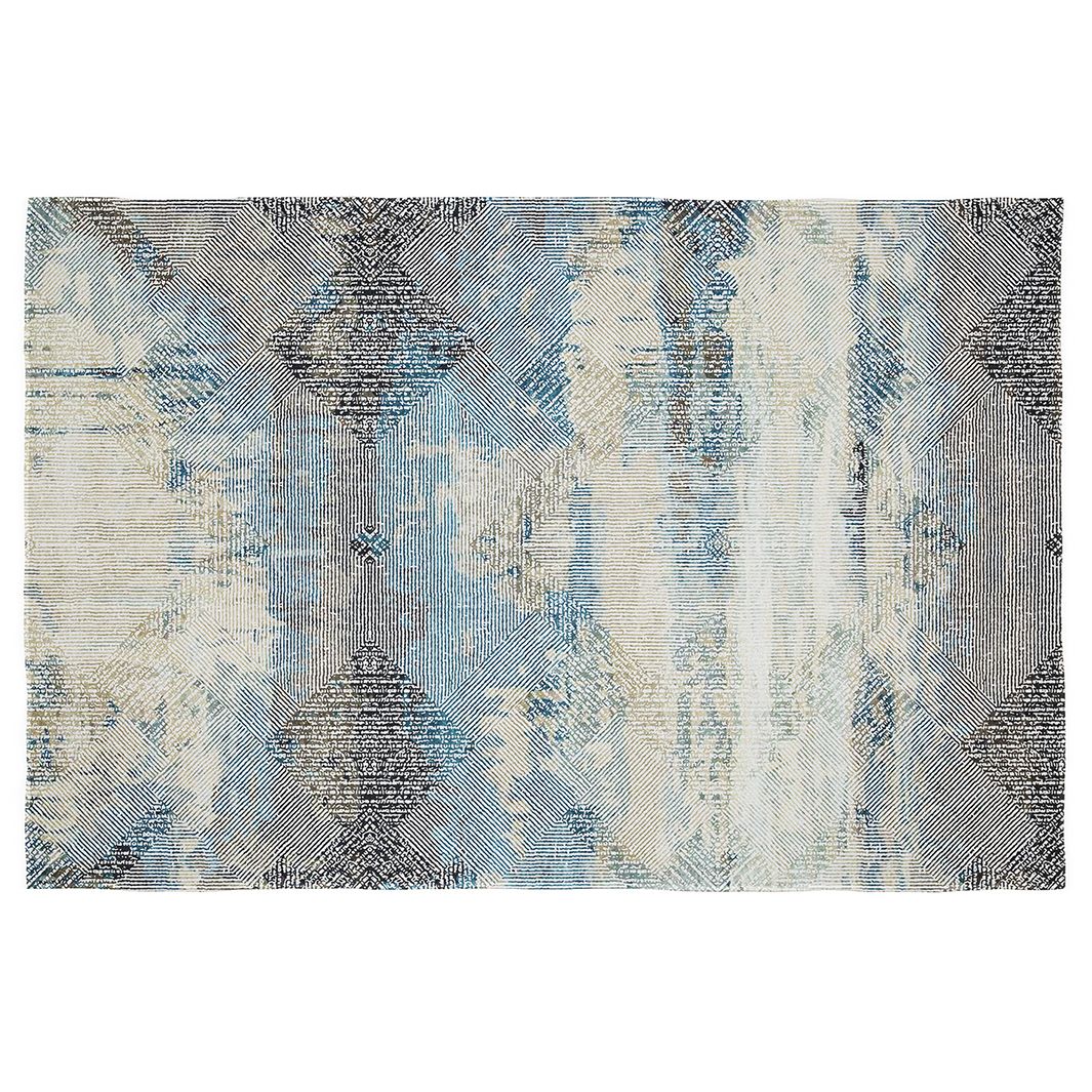 Cape Art Velva Shine Classic Blue Diamond Shapes Rectangular Rug | Shop ...