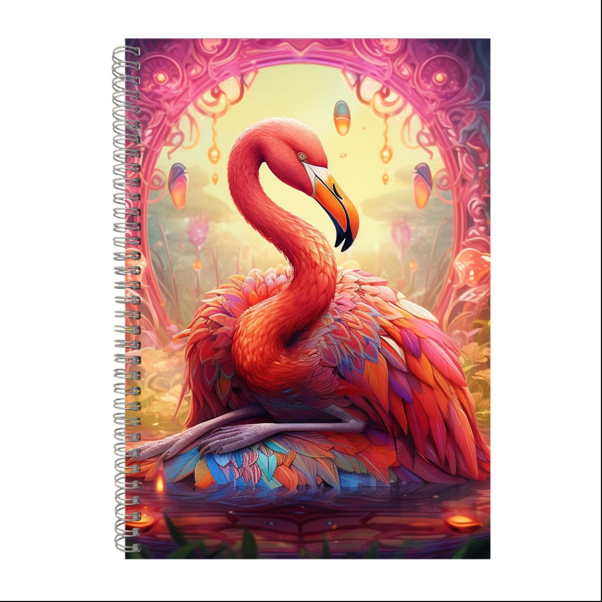 Psychedelic Flamingo 1 Gift Idea A4 Notepad 248 | Shop Today. Get it ...