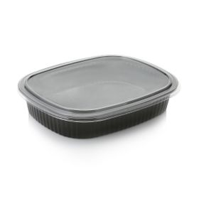 Meal Container Black Oval 1 Compartment - Pack of 10 | Shop Today. Get ...