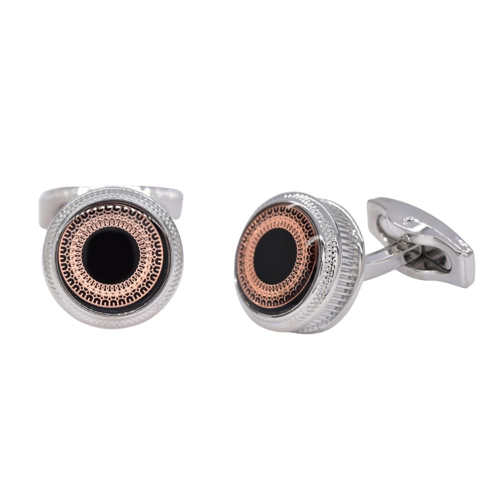 Androgyny Two Tone Round Halo Cufflinks | Shop Today. Get it Tomorrow ...