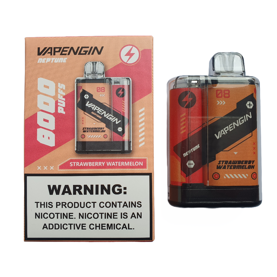 Vapengin Neptune 8000 Puff 50mg Disposable Vape - Strawberry Watermelon ...