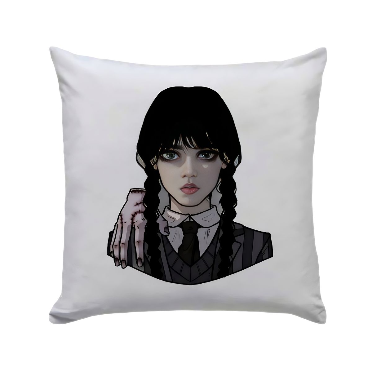 Thing and Wednesday Pillow - Cushion - Addams Family - 30cm x 30cm ...