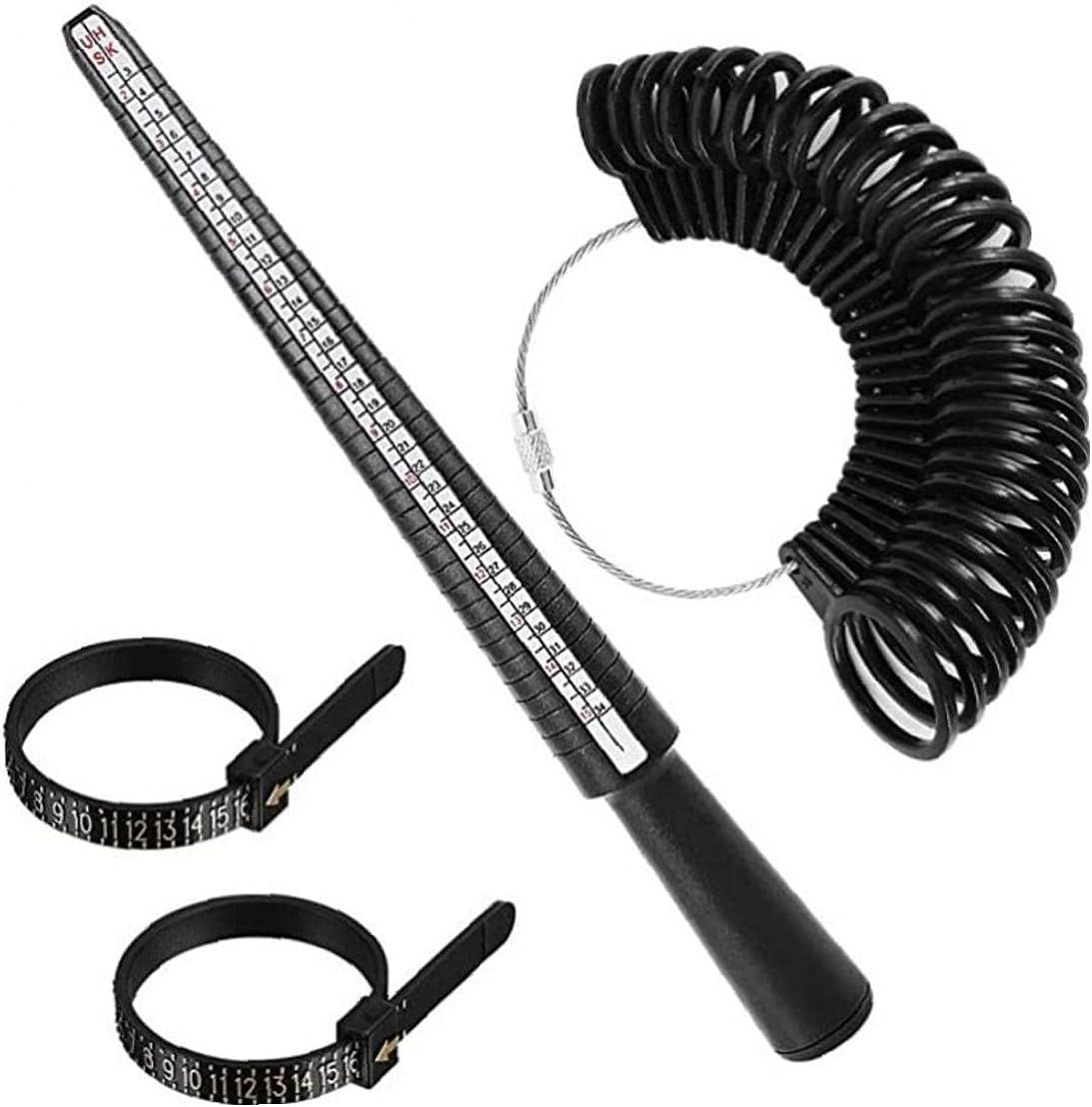 4 Pcs/Set Ring Sizer Measuring Tool Finger Size Measuring Instrument ...