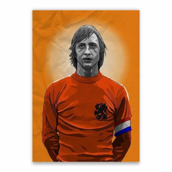 Johan Cruyff Orange Poster - A1 | Shop Today. Get it Tomorrow ...