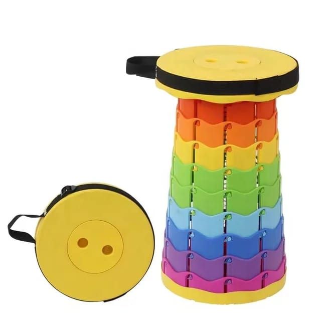 Camping Sturdy Lightweight Round Plastic Portable Folding Stool | Shop ...