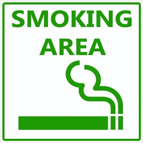 Smoking area Sign 29x29cm-2 Pack | Shop Today. Get it Tomorrow ...