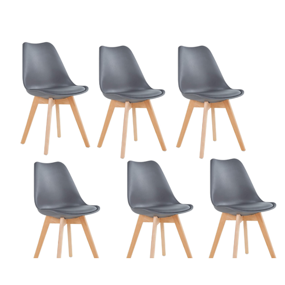 6 Set Grey Dining Chairs | Shop Today. Get it Tomorrow! | takealot.com