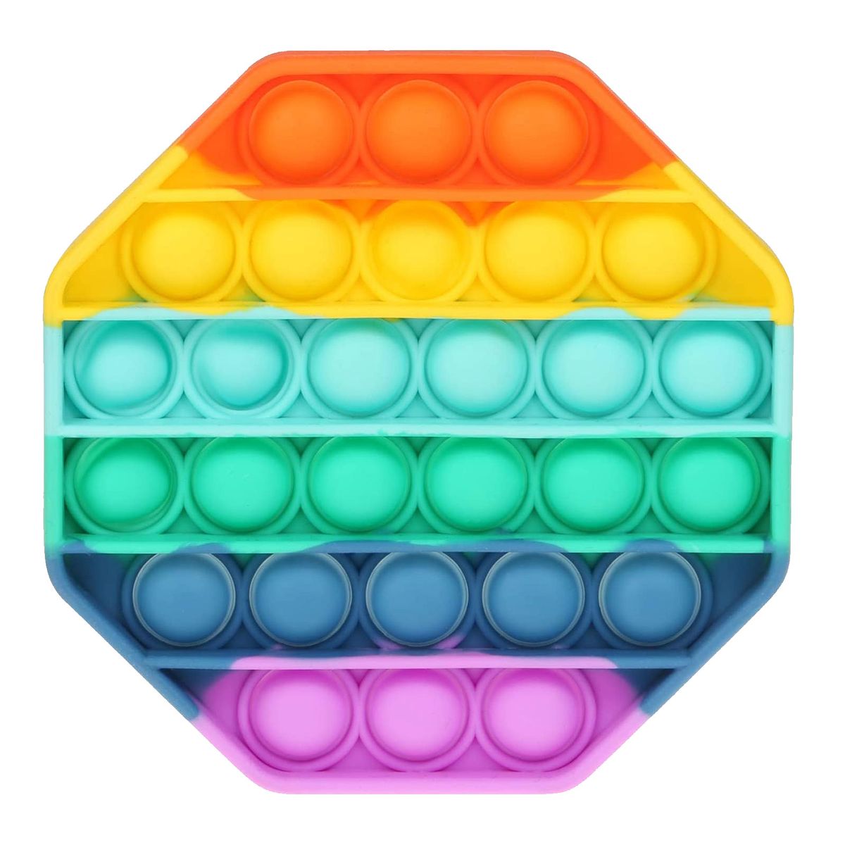 Hexagonal Pop It Bubble Fidget Toy - Multicolor | Buy Online in South ...