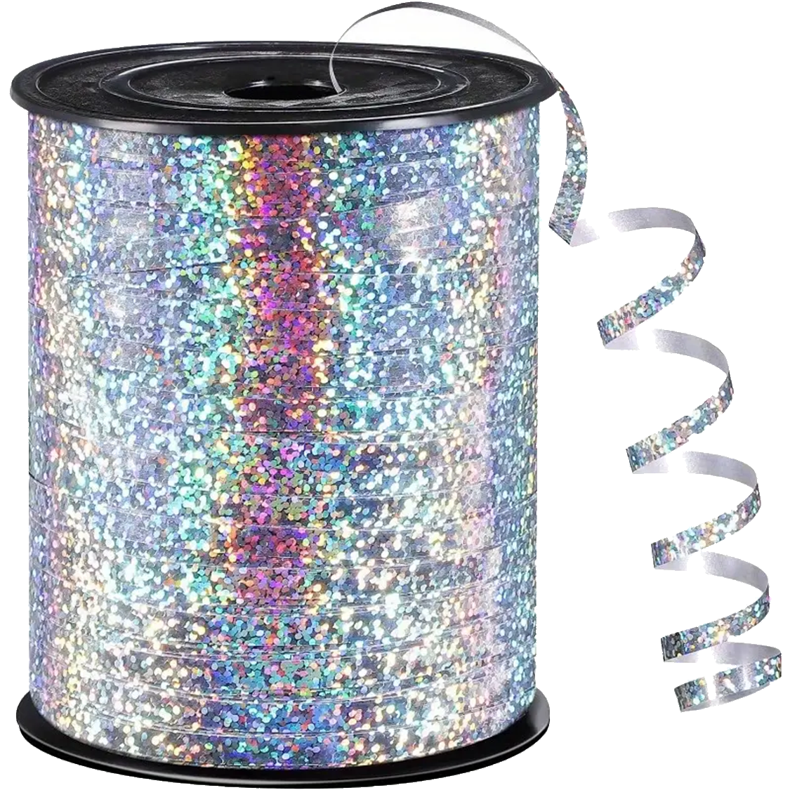 228m Silver Ribbon for Gift Wrap, Party, Christmas, Balloons ...