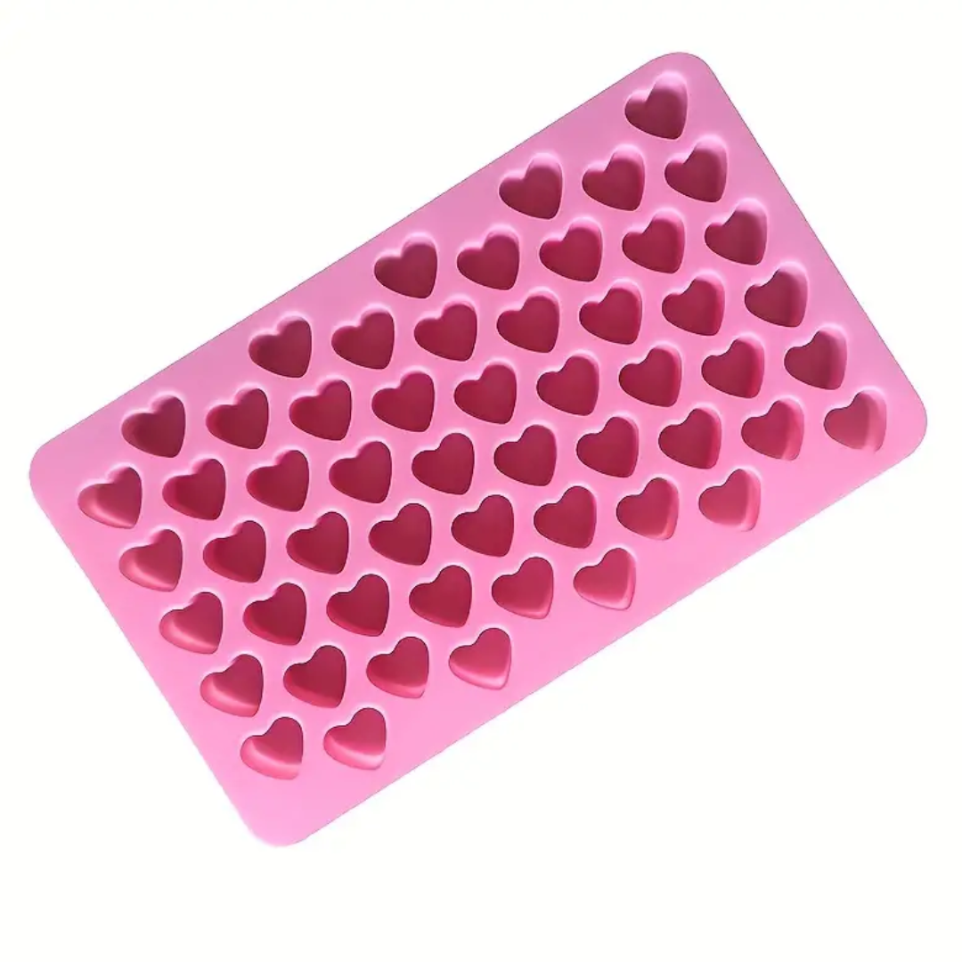 Pink Mini Heart-Shaped Silicone Mold 55 Cavity Tray | Shop Today. Get ...