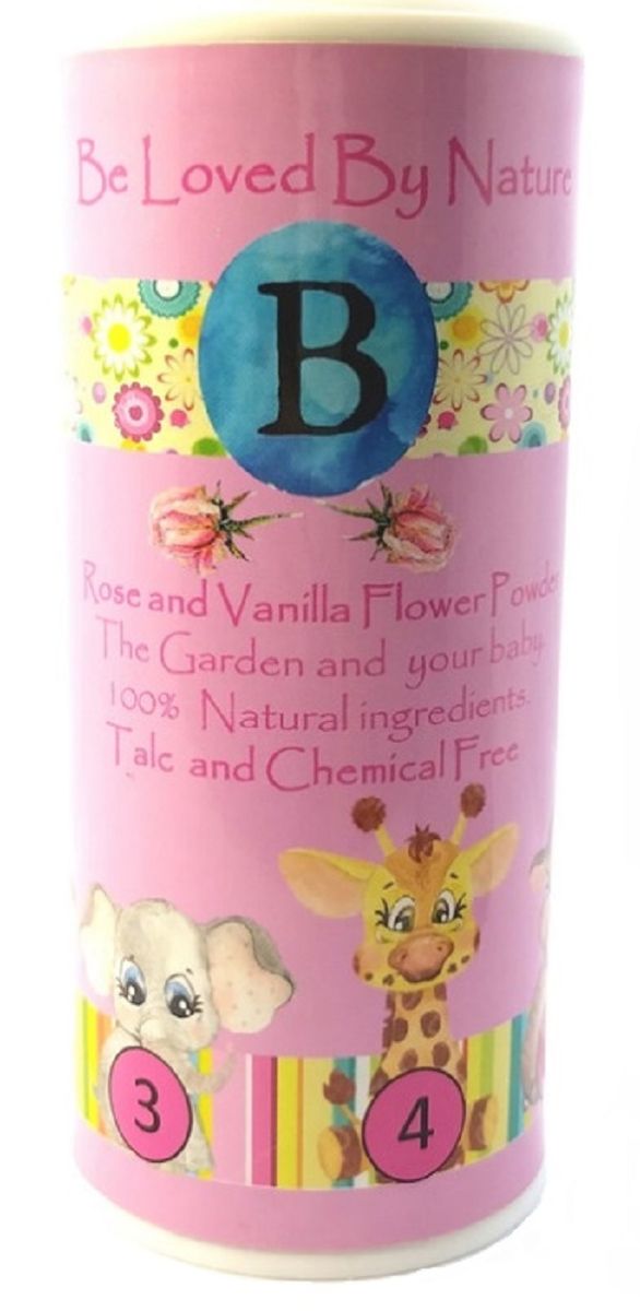 Be Loved by Nature Natural Rose & Vanilla Baby Flower Powder Talc free ...