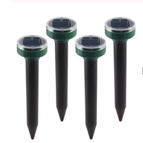 4 Pack Round Black & Green Solar Mouse Repeller | Shop Today. Get it ...