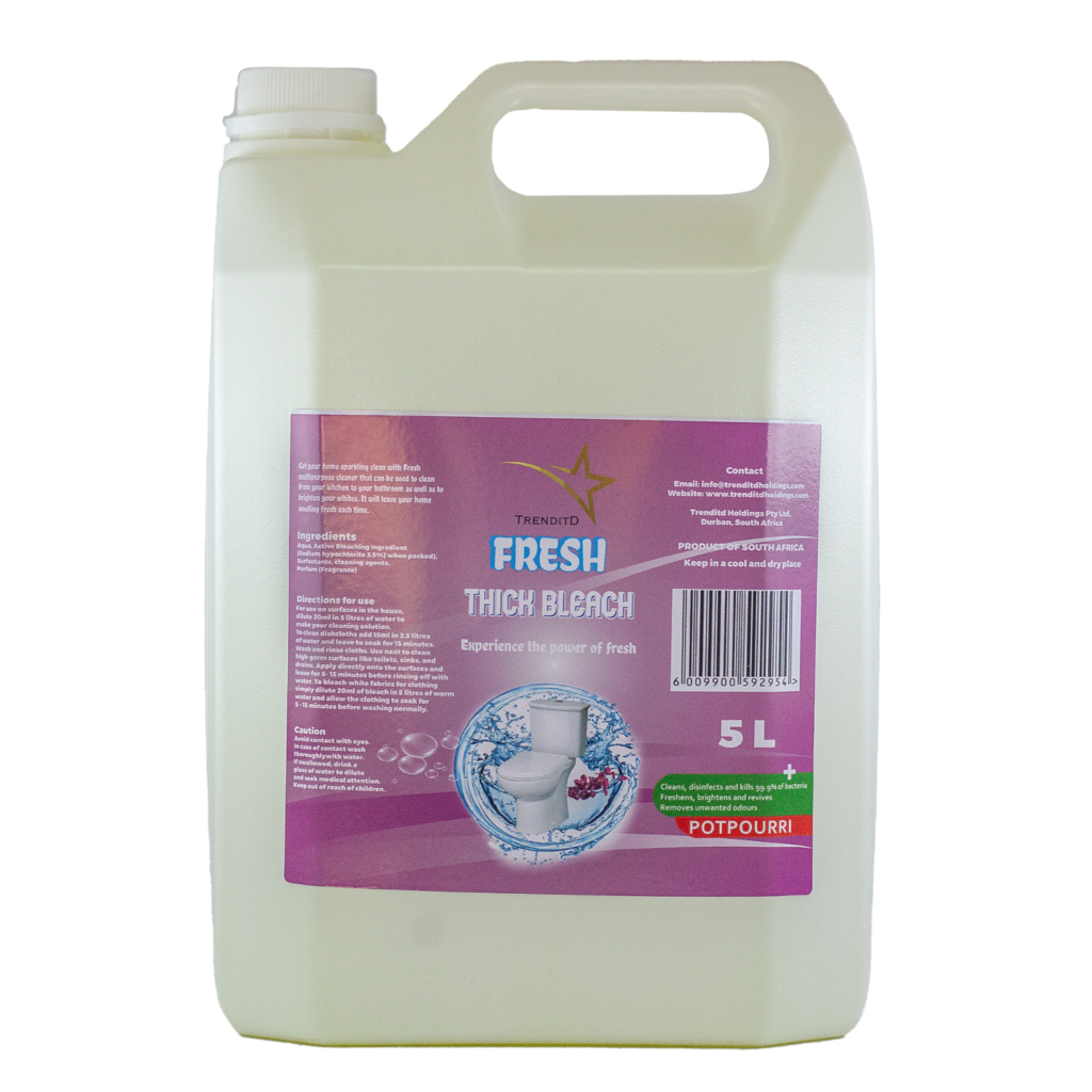 Fresh Thick Bleach Multipurpose cleaner (5lt) - Potpourri Fragrance ...