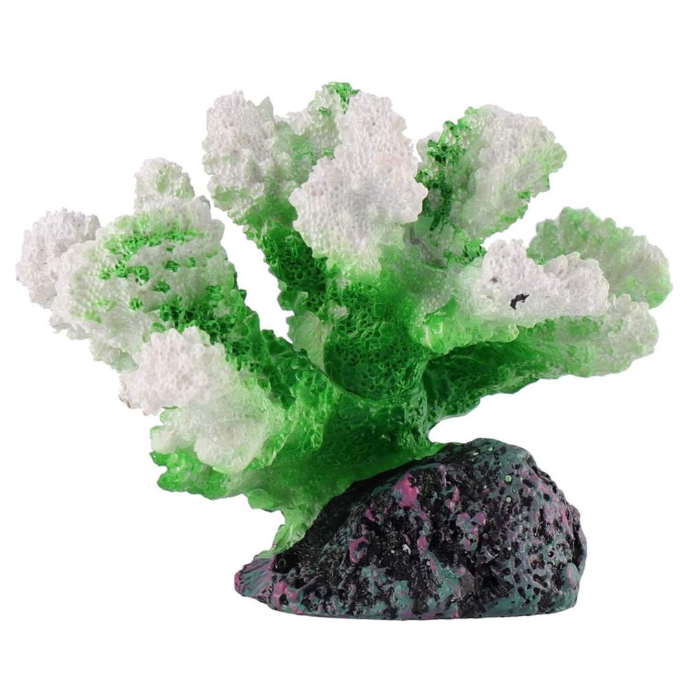 Pet Aquarium Fish Tank Resin Green Coral Reef Decoration (11cm) | Shop ...