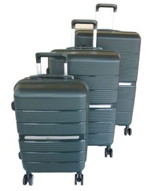 Mooistar Unbreakable Travel Luggage 3 Piece Suitcases Spinner - Dark ...