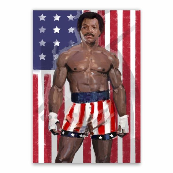 Apollo Creed USA Flag Poster - A1 | Shop Today. Get it Tomorrow ...