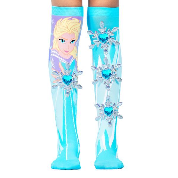 Disney Frozen Elsa Knee-High Fashion Socks MADMIA (Age 6-99) 3D ...