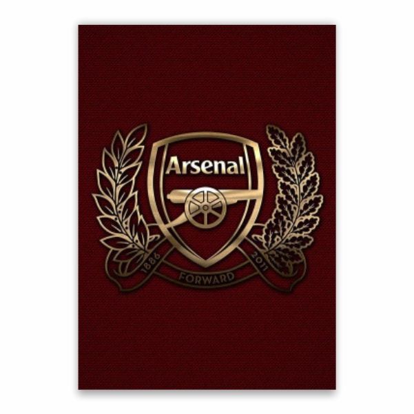 Arsenal Golden Logo Poster - A1 | Shop Today. Get it Tomorrow ...
