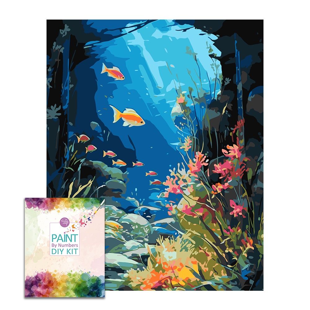 Easy Craft Paint by Number DIY Kit, 50x40cm- Peace under the Sea | Shop ...