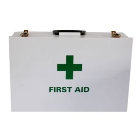 First Aid Kit - Reg 3 in Metal Box + Plastic Splints & Burn Relief ...