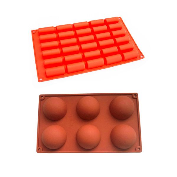 Killer Deals Mini Buche French Pastry and Round Silicone Baking Mould ...