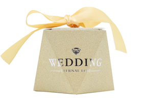 Bestby - Premium Diamond Shaped Party Favor Box with Ribbon(50pcs ...