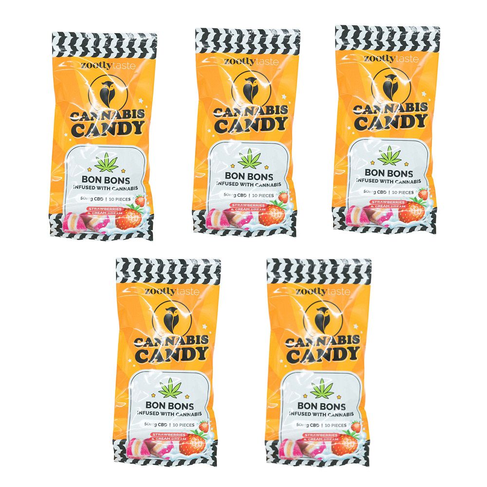 Zootly CBD Bon Bons - Strawberries & Cream - 50mg (5 Pack) | Shop Today ...