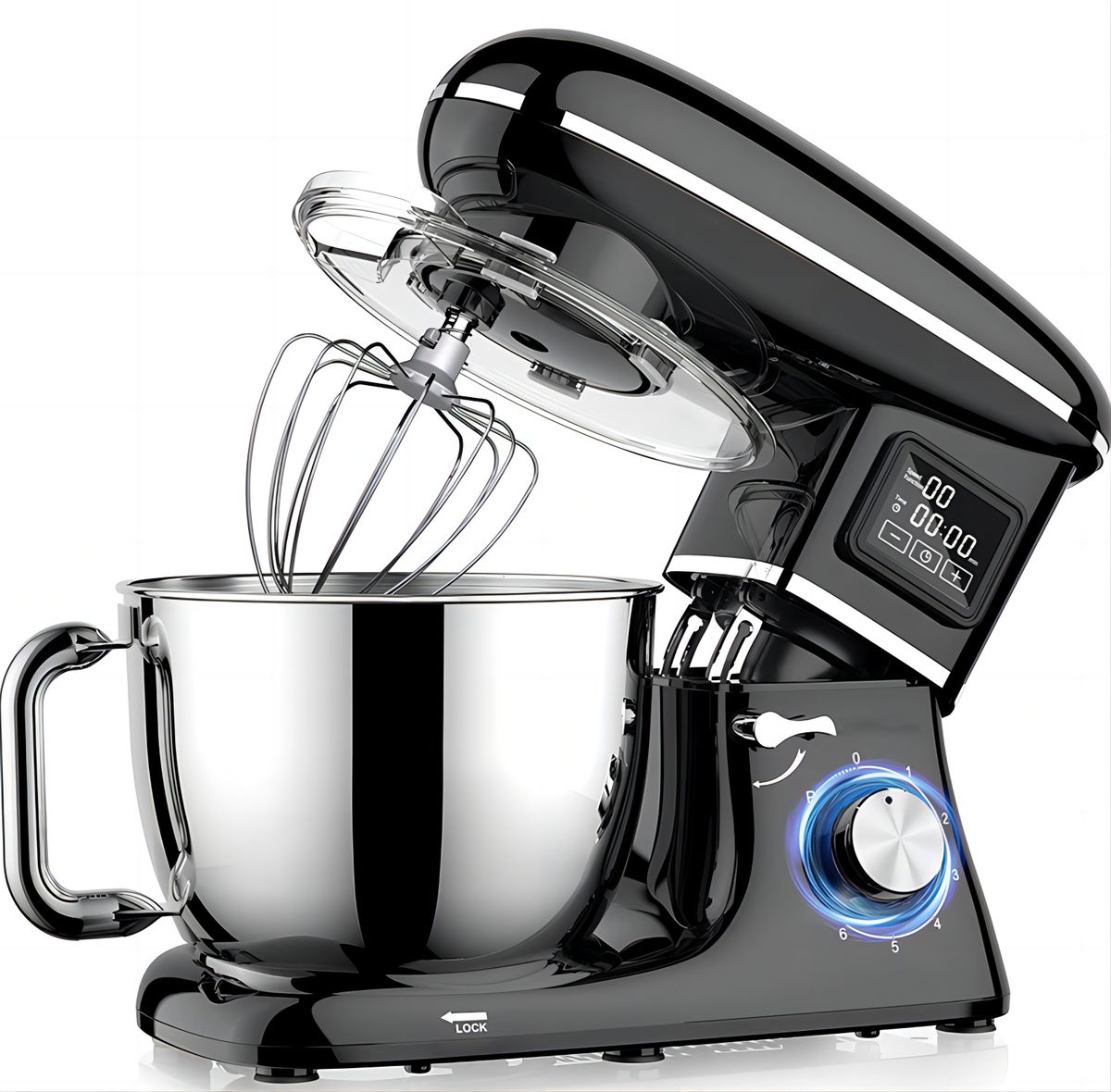 Bezosmax 1500W 3 in 1 Smart Display Stand Mixer 6.2L Stand Bowl 6 ...