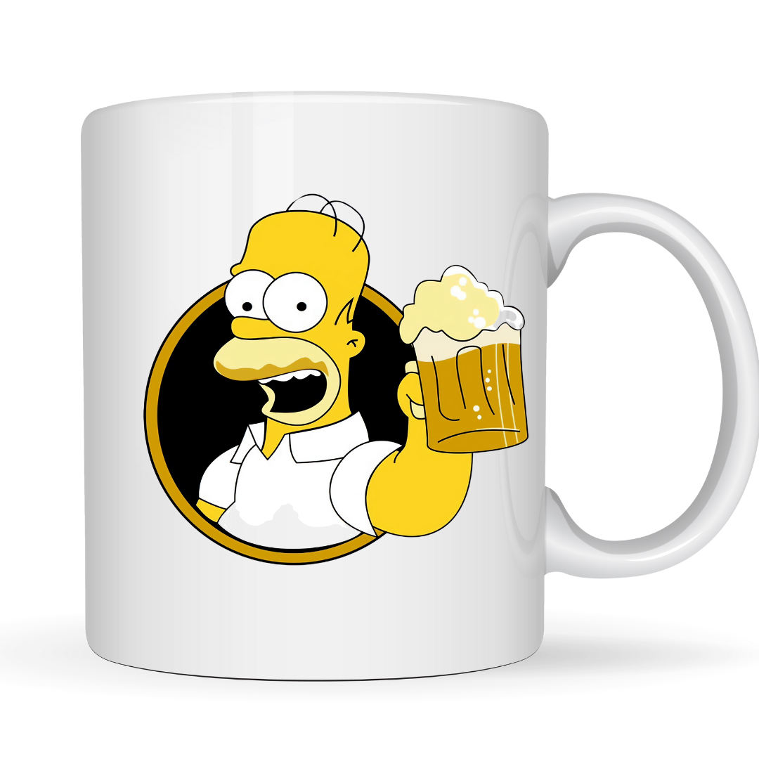 Graphical CPT White Ceramic Mug 350ml -Homer Simpson Beer | Shop Today ...