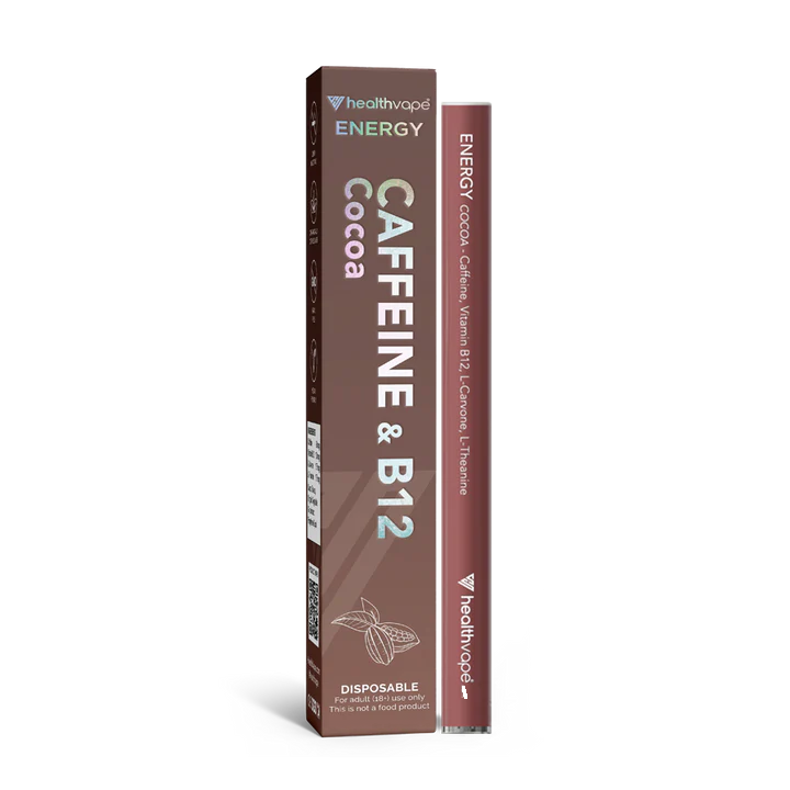 ENERGY - Caffeine and B12 - Cocoa - Health Vape Disposable - 0% ...