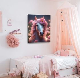 Canvas Wall Art - Pretty Pink Pony | Shop Today. Get it Tomorrow ...