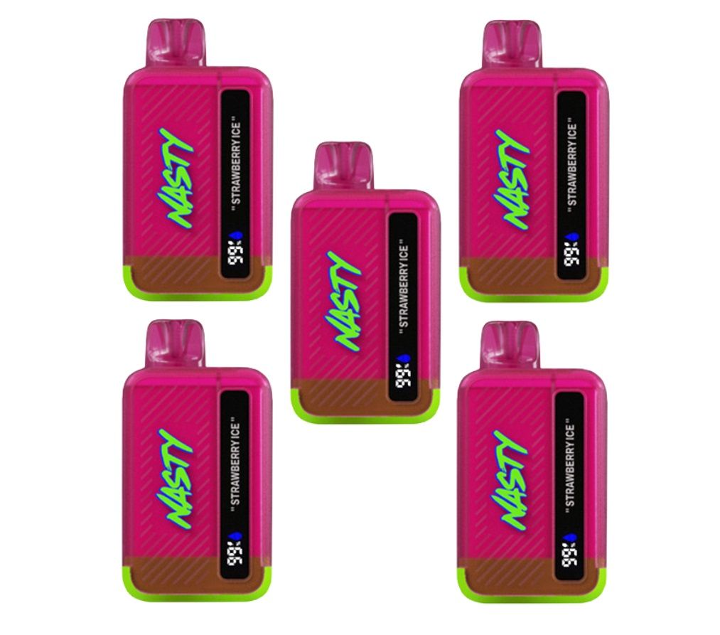 Nasty Disposable Rechargeable Vape 8500 puff 50mg - Strawberry Ice 5 ...