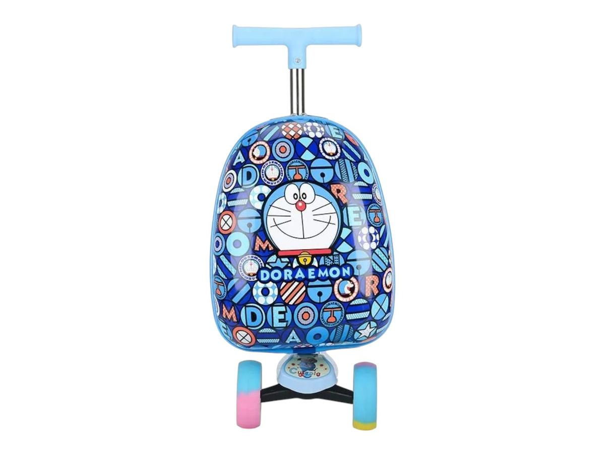 Scooter with Suitcase for Kids with LED Lit Wheels - 2-in-1 - Size: 16 ...