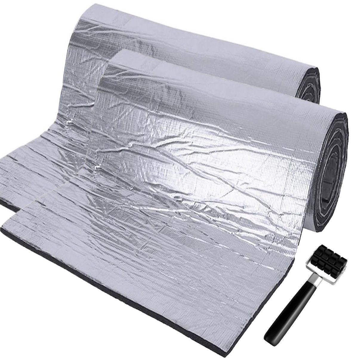 2PCS Car Heat Insulation Mat 500x2000x10mm with Car Sound Deadener ...