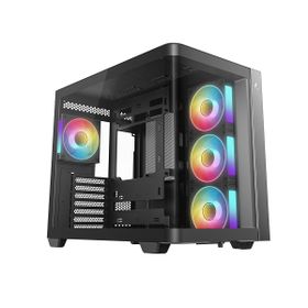 DeepCool CG530U 4FANS ATX Case W/ Curved Panoramic+USBC+Support 360mm ...