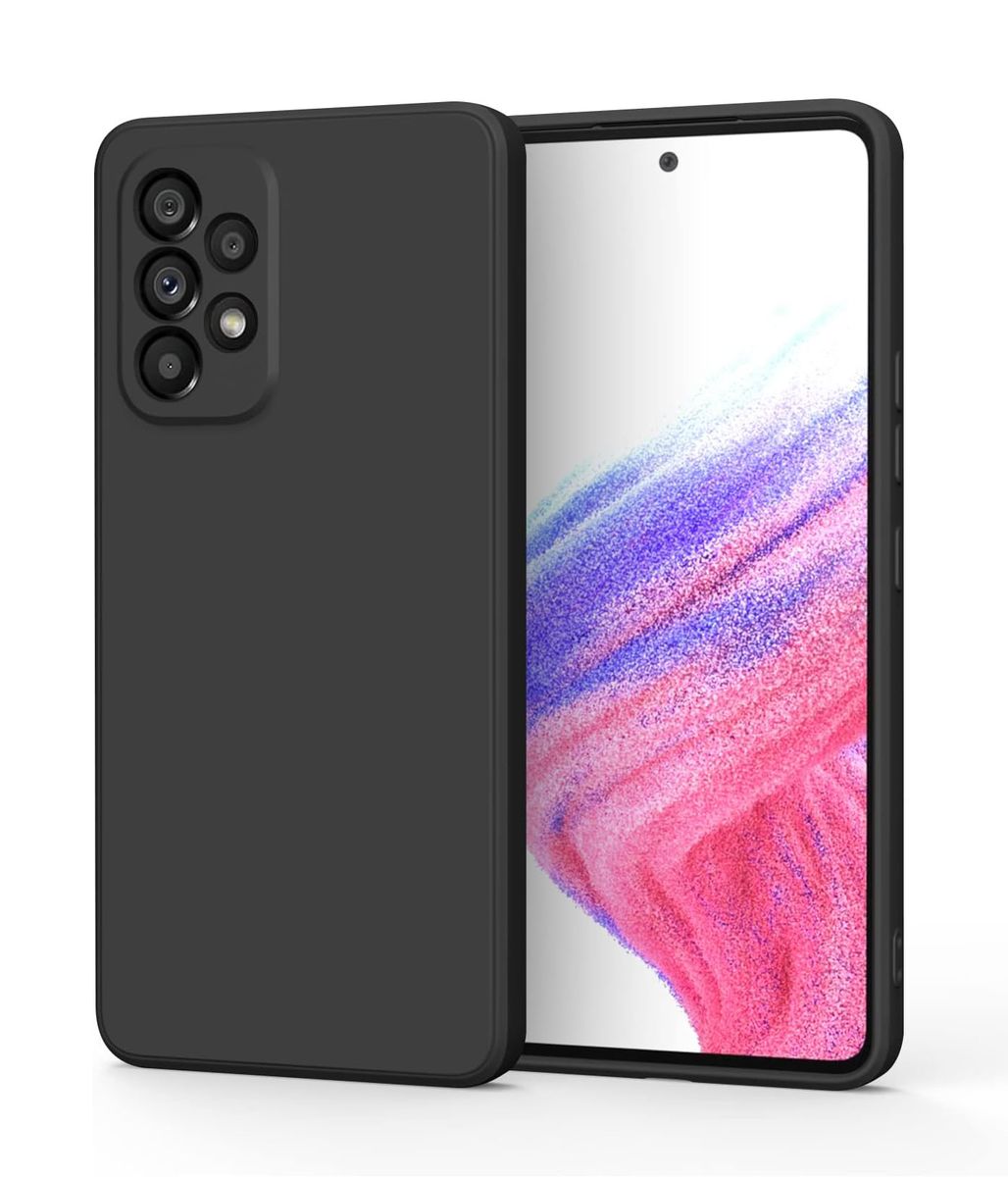 Liquid Silicone Back Case For Samsung Galaxy A52 - Black | Shop Today. Get it Tomorrow ...
