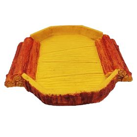 Pet Reptile Smooth Octagonal Shape Resin Turtle Bowl(15cm) | Shop Today ...