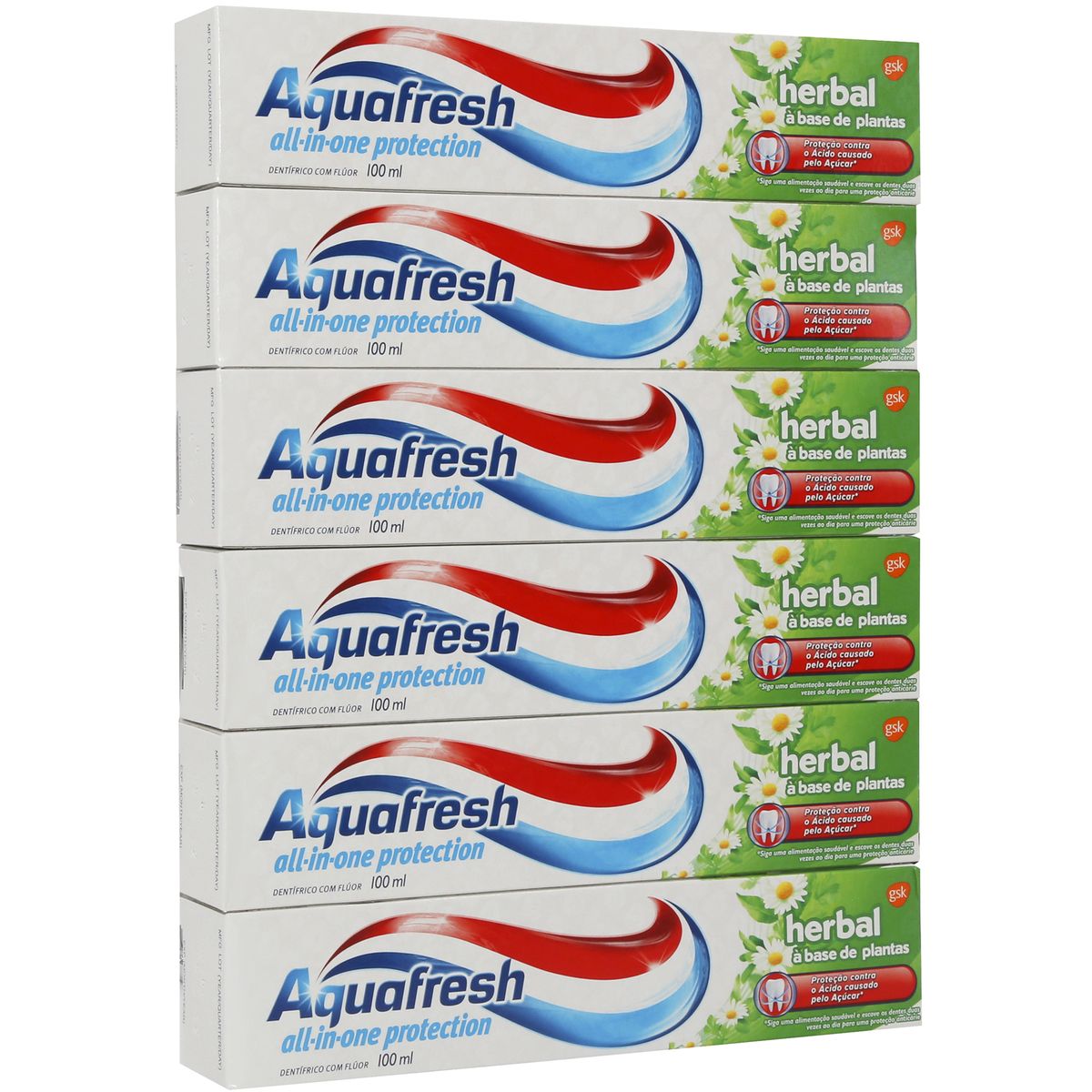 Aquafresh All-in-One Fluoride Toothpaste Herbal 100ml - Pack of 6 | Shop Today. Get it Tomorrow ...