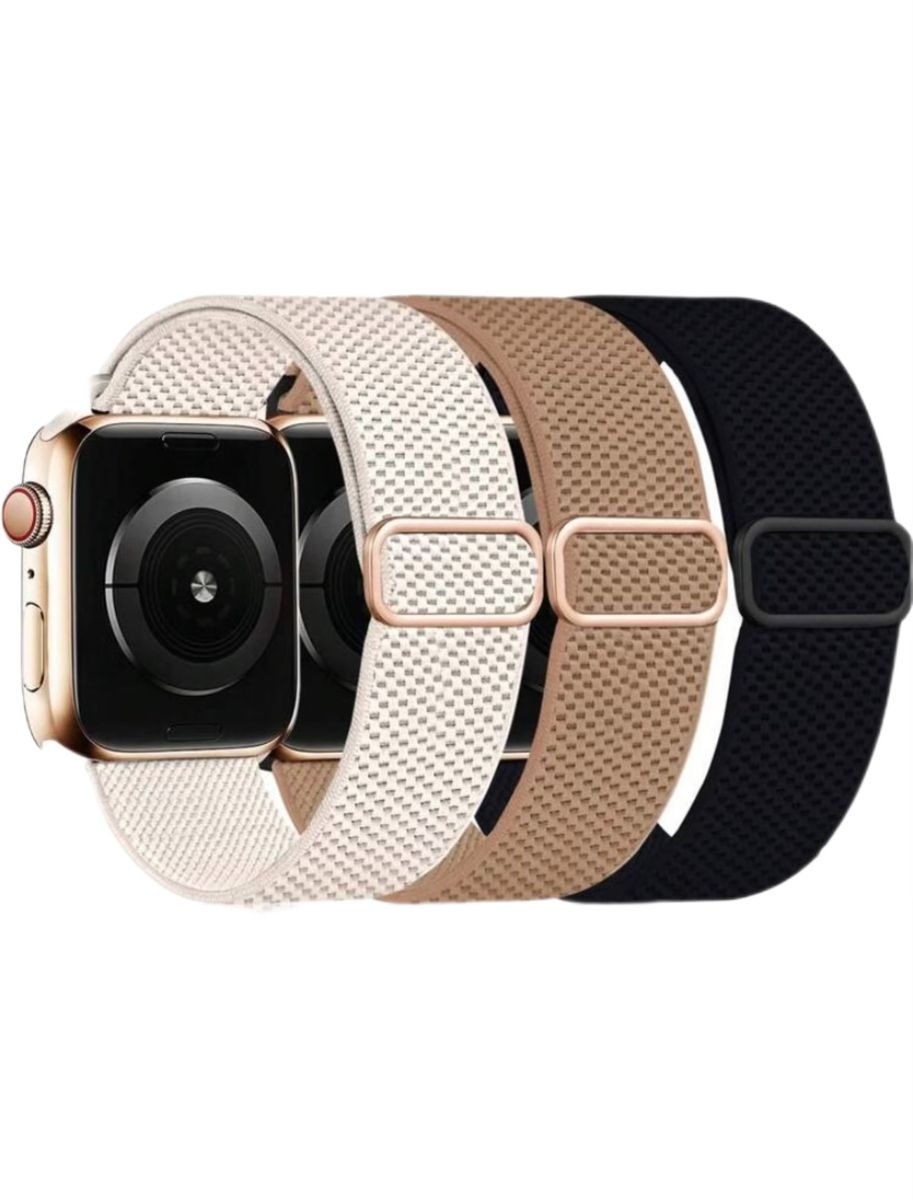 Three Piece Strap Band Accessory Set Compatible With Apple Watch (Fits ...