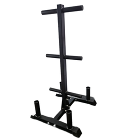 Commercial Olympic Plate and Barbell Storage Rack - 200kg Load Capacity ...
