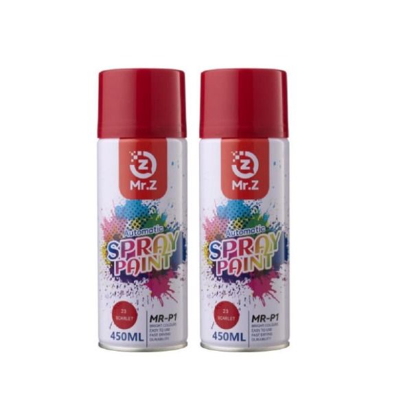 2 Pack Mr. Z Automatic Scarlet Spray Paint - 450ml | Shop Today. Get it ...