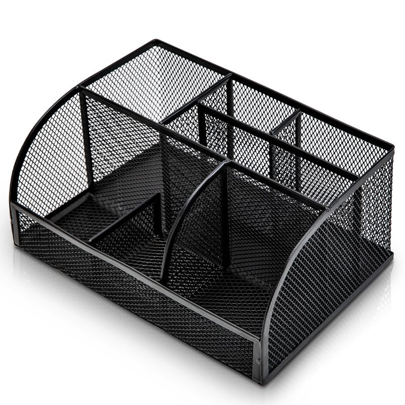 Deli Mesh Desk Organizer 7 Compartments 223×140×100mm Black | Shop ...