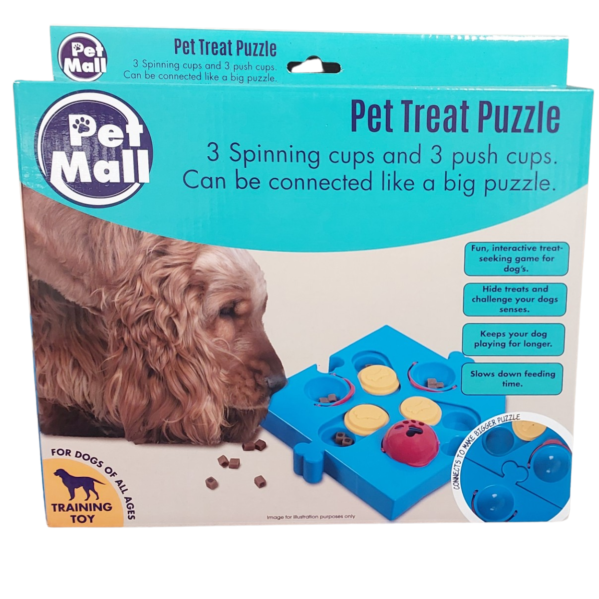 Pet treat Puzzle wit 3 Spinning Cups and 3 Push Cups | Shop Today. Get ...