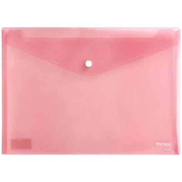 PrimeLine - Pastel Pink - Poly Propylene Carry Folder with Press Stud x ...