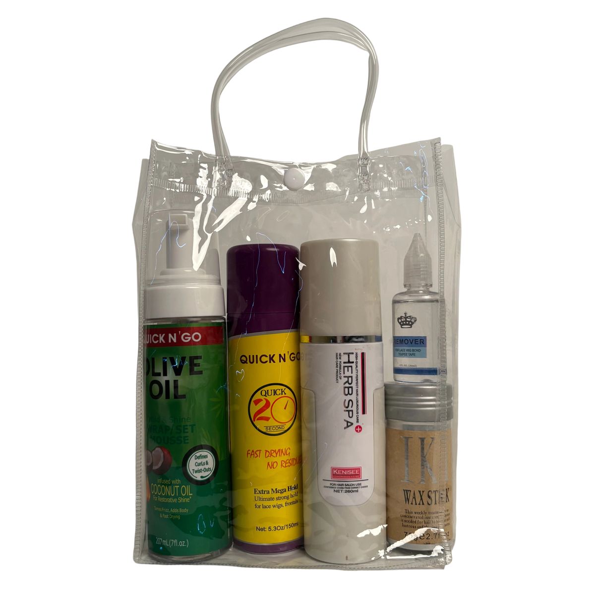 Frontal Lace Wig Installation Kit spary, olive mousse, detangler ...