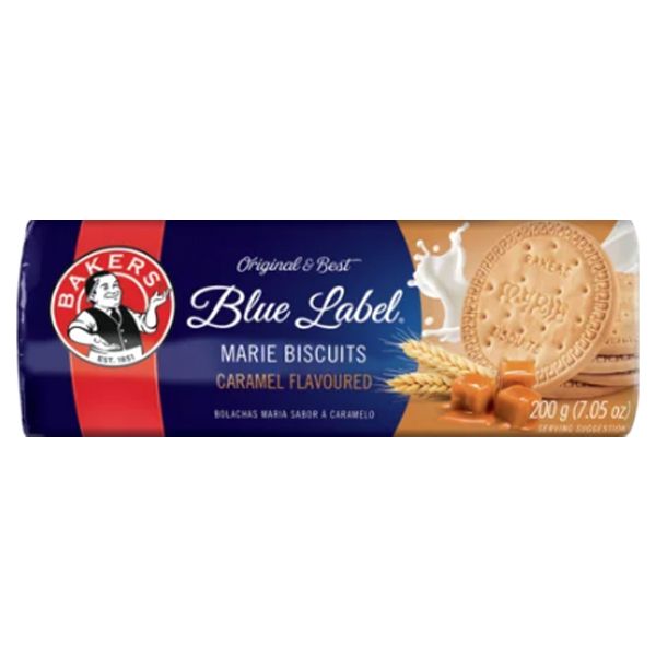 Bakers Blue Label Caramel Flavoured Marie Biscuits - 200g | Shop Today ...