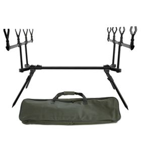 Pro Adjustable Carp Fishing 4-Rod Pod With Bag | Shop Today. Get it ...