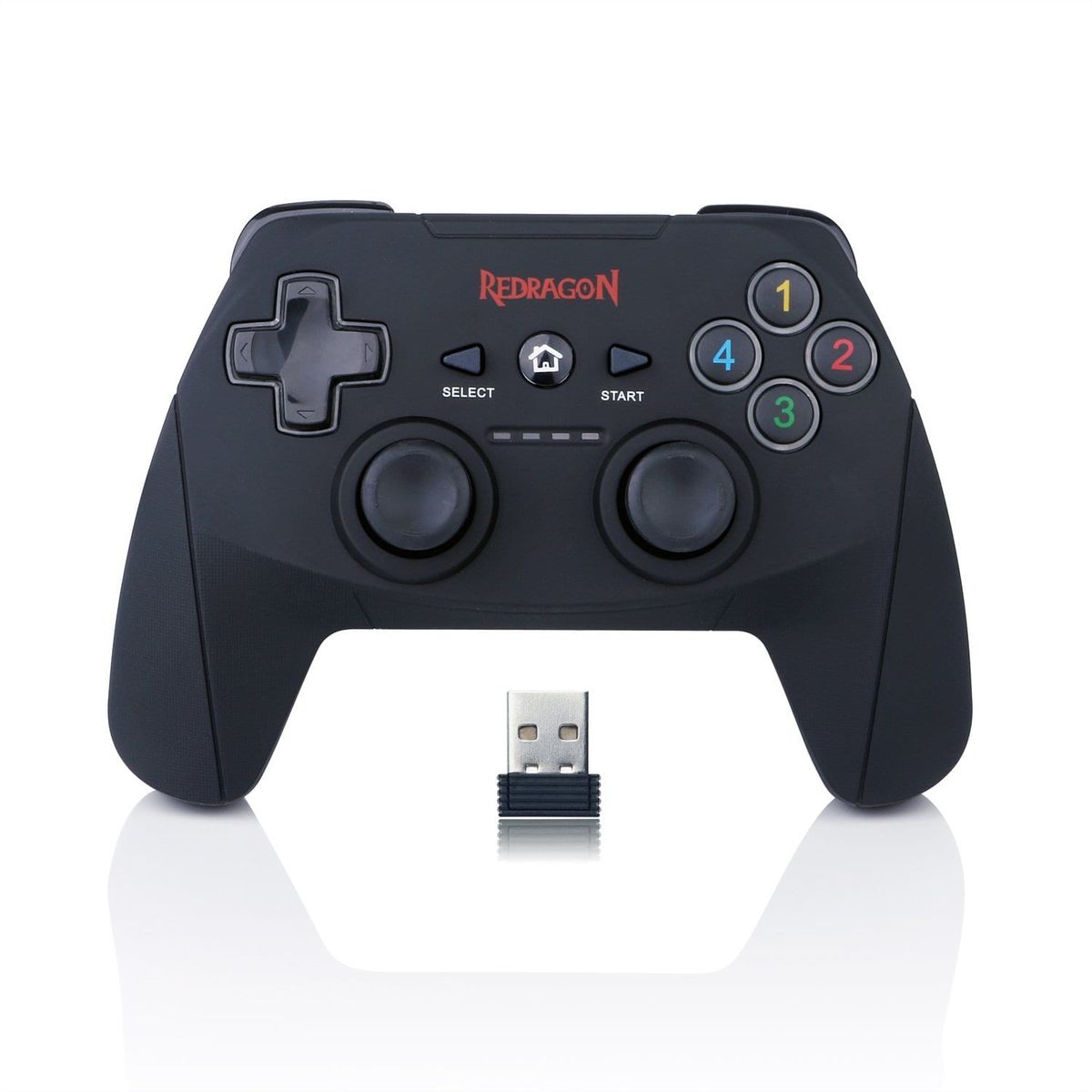 Redragon HARROW Wireless X/D-input(Digital/Analog) PC Controller Black ...