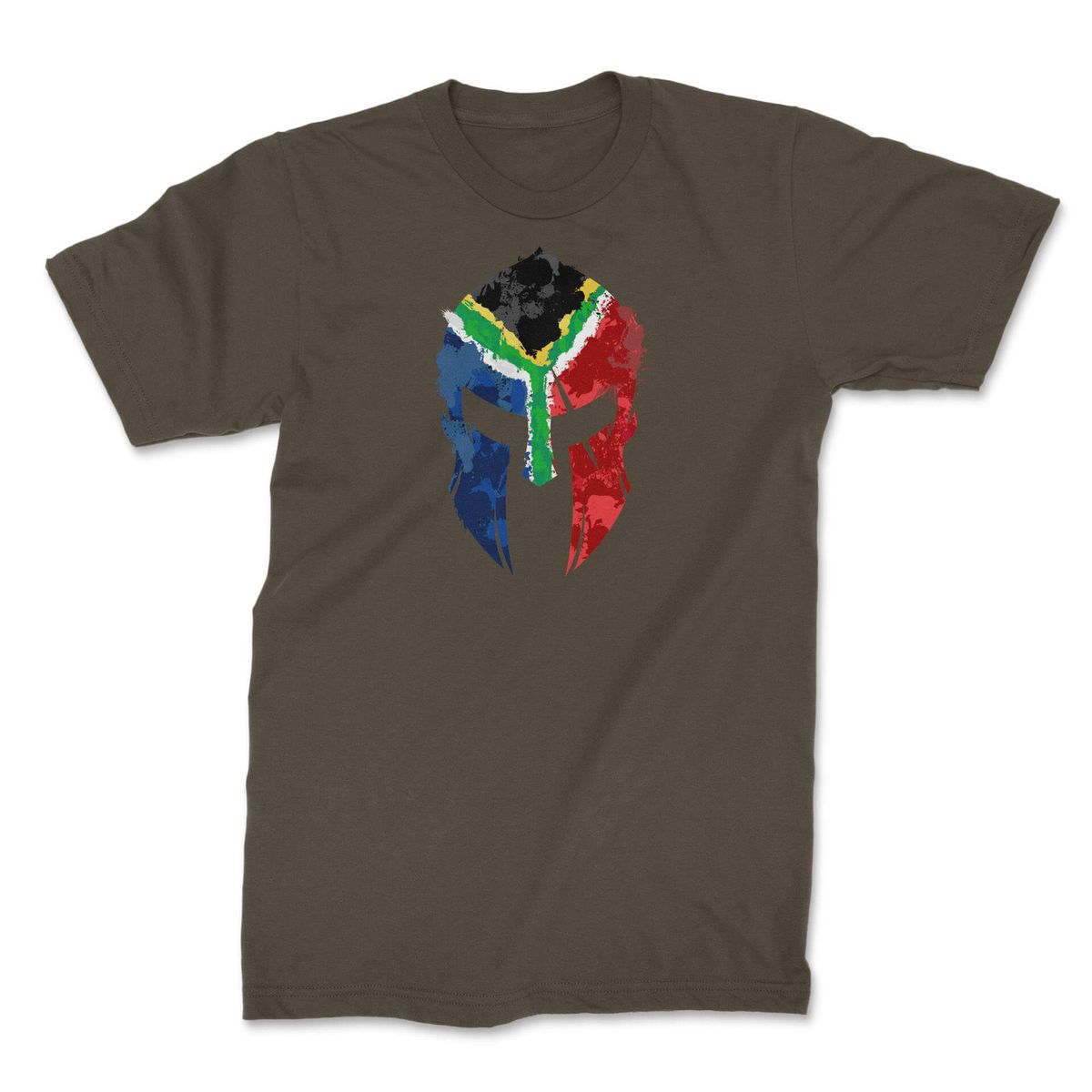 TON "SA Flag Spartan" Unisex Premium T-Shirt - OD Green | Buy Online in ...
